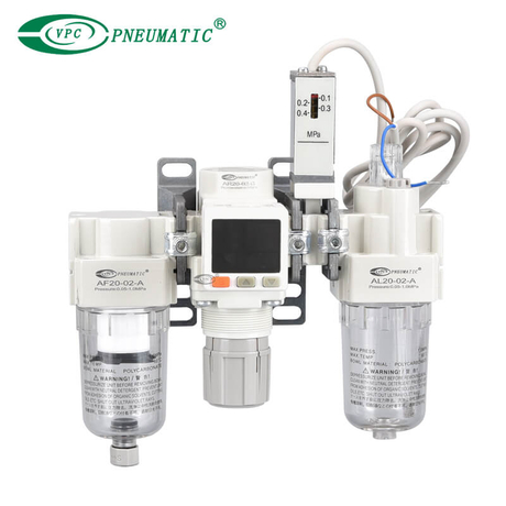 Unidades FRL AC20-D a AC60-D con interruptor de presión - Compre lubricador regulador de filtro ...